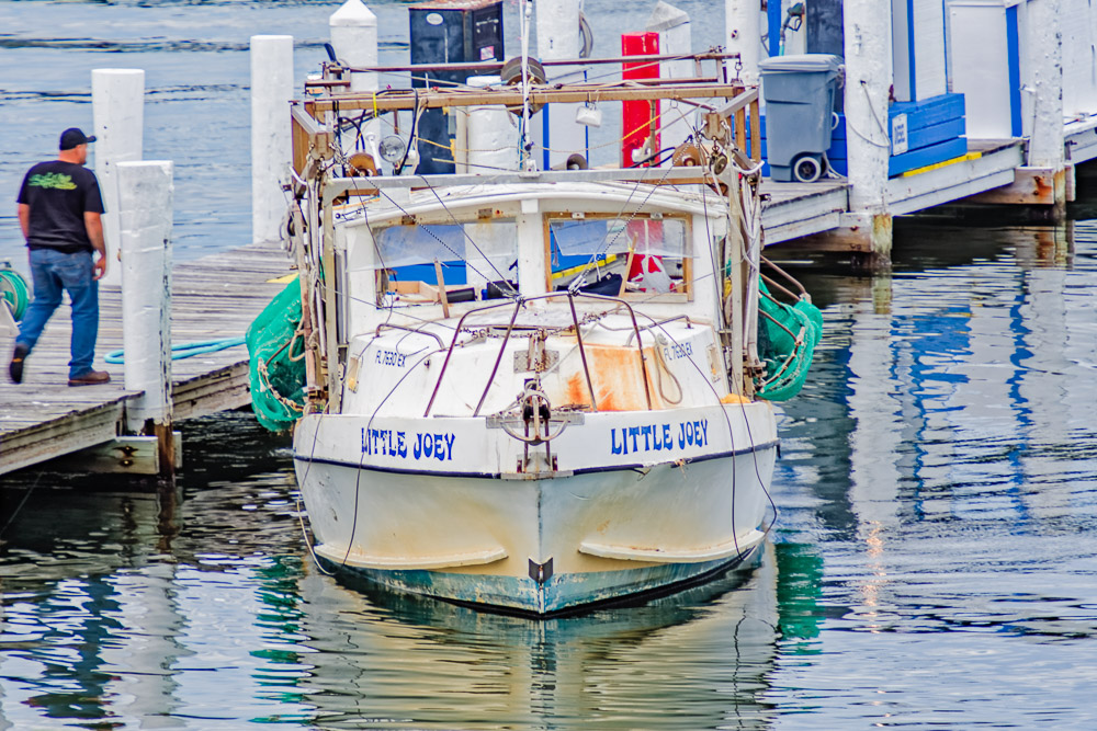 Turning Shrimp Boat At Maximo Marina, St. Petersburg, Florida