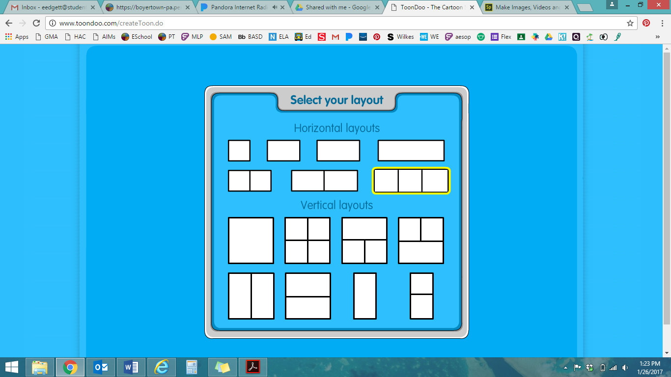 ToonDoo Comic Strip Directions