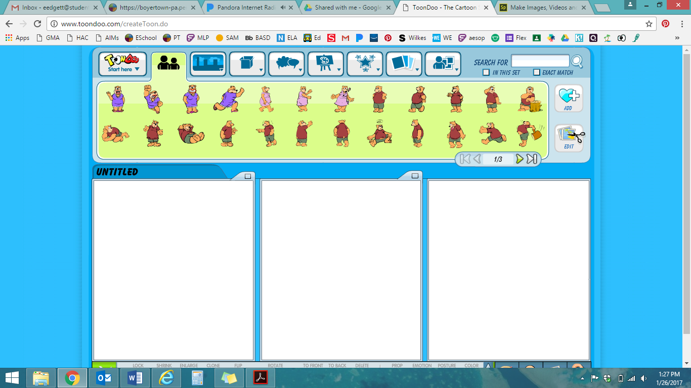 ToonDoo Comic Strip Directions
