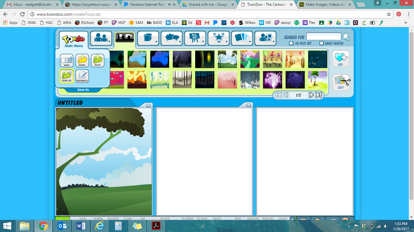 ToonDoo Comic Strip Directions