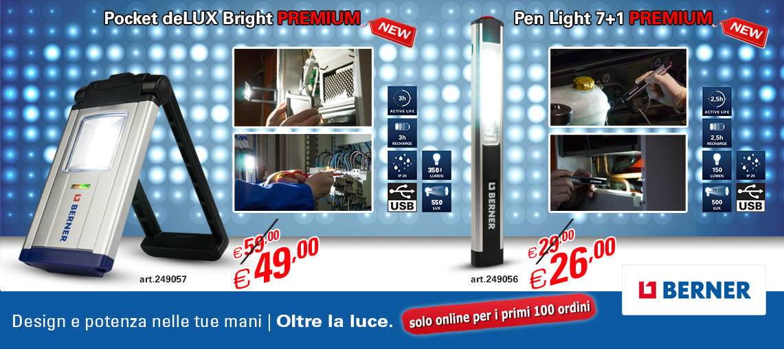 Nuova gamma Lampadine Berner Premium