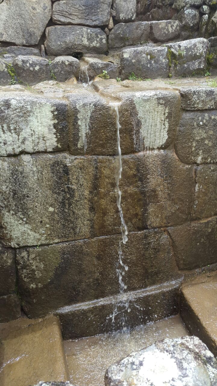 Aqueducts in Machu Picchu