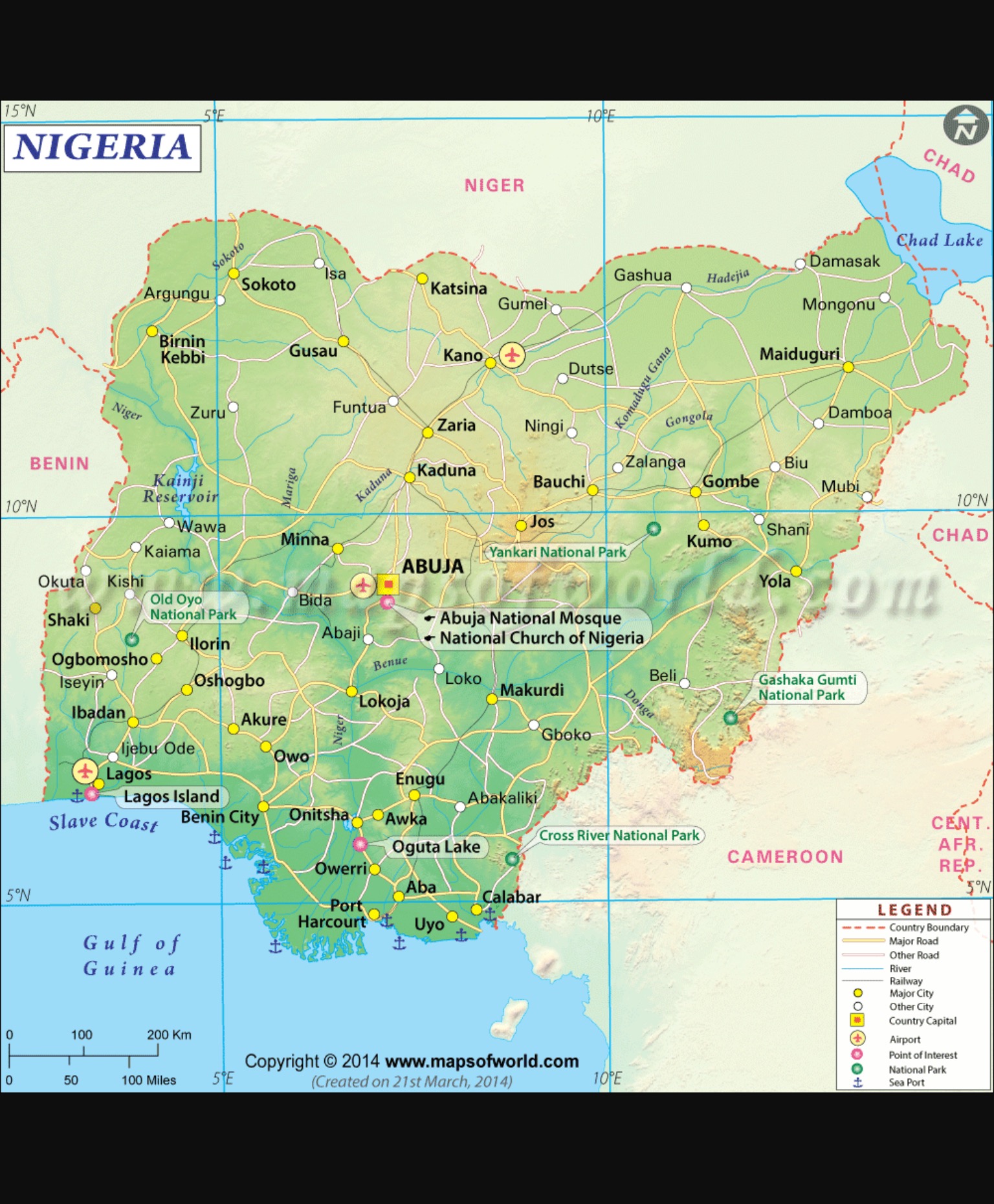 Nigeria: Geography &' Agriculture.