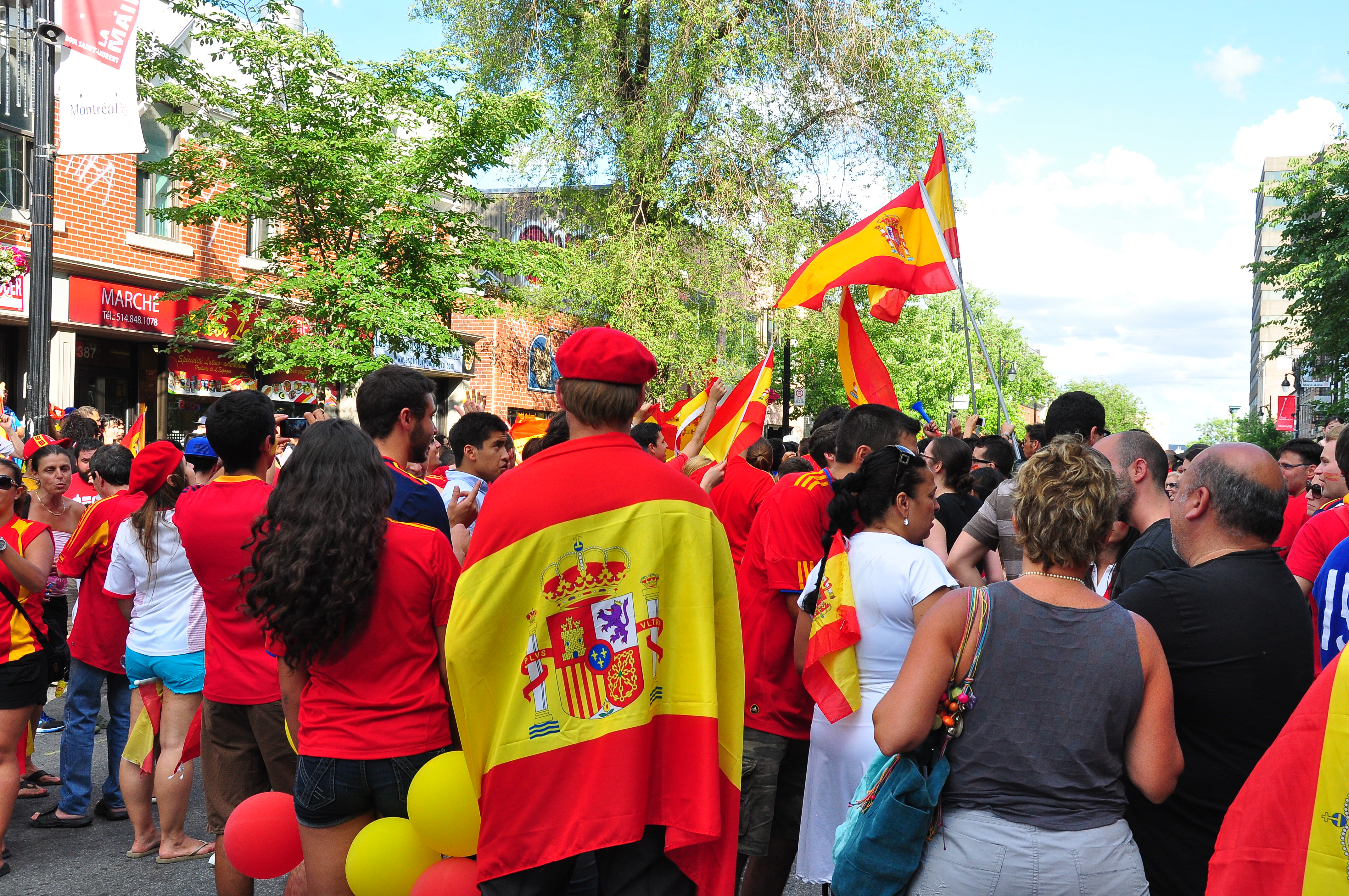 Fiesta español y vascos
