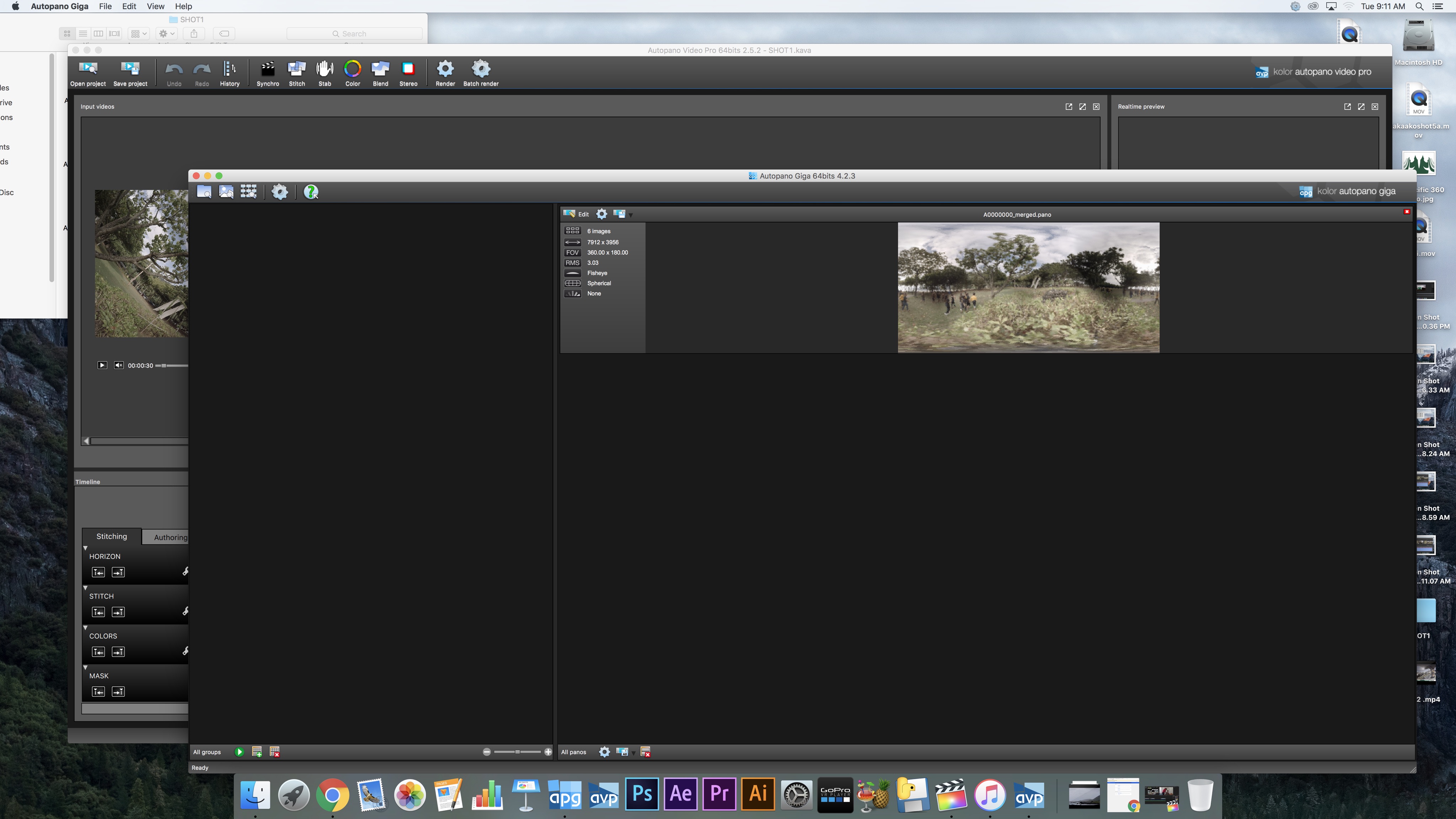 360° Camera (Omni) Stitching