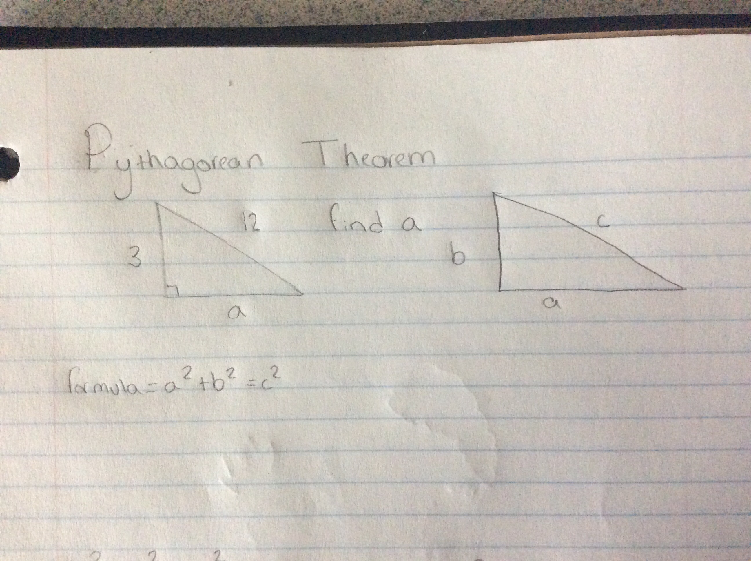 How to do Pythagorean theorem