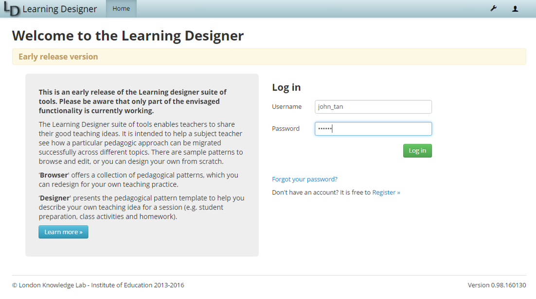 Introduction to the Learning Designer