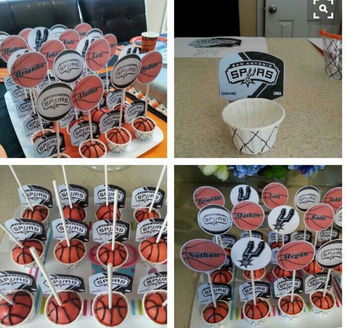 Spurs themed baby shower