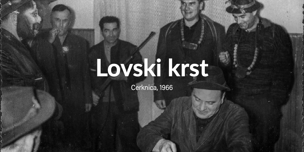 1966 Cerknica – Lovski krst | Stare slike