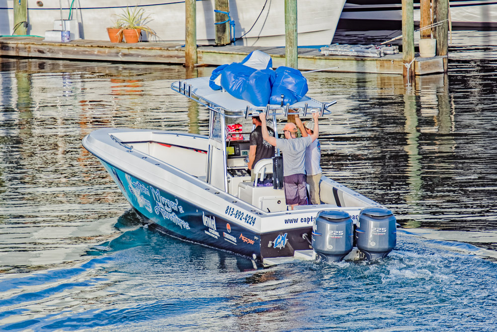 Fishing Charter "Captain Morgan" Returning to Maximo Marina, St ...