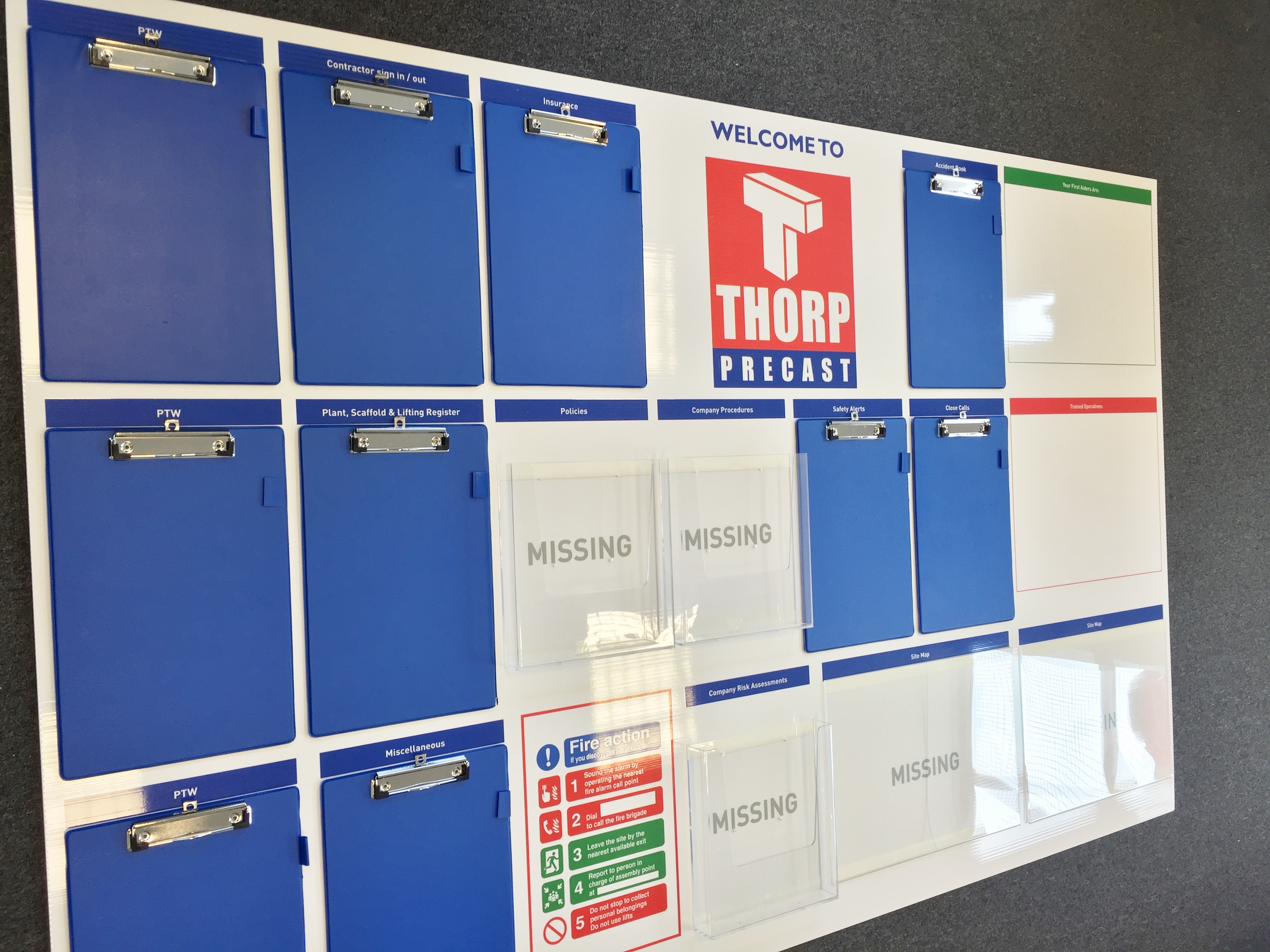 QHSE Site Safety Boards