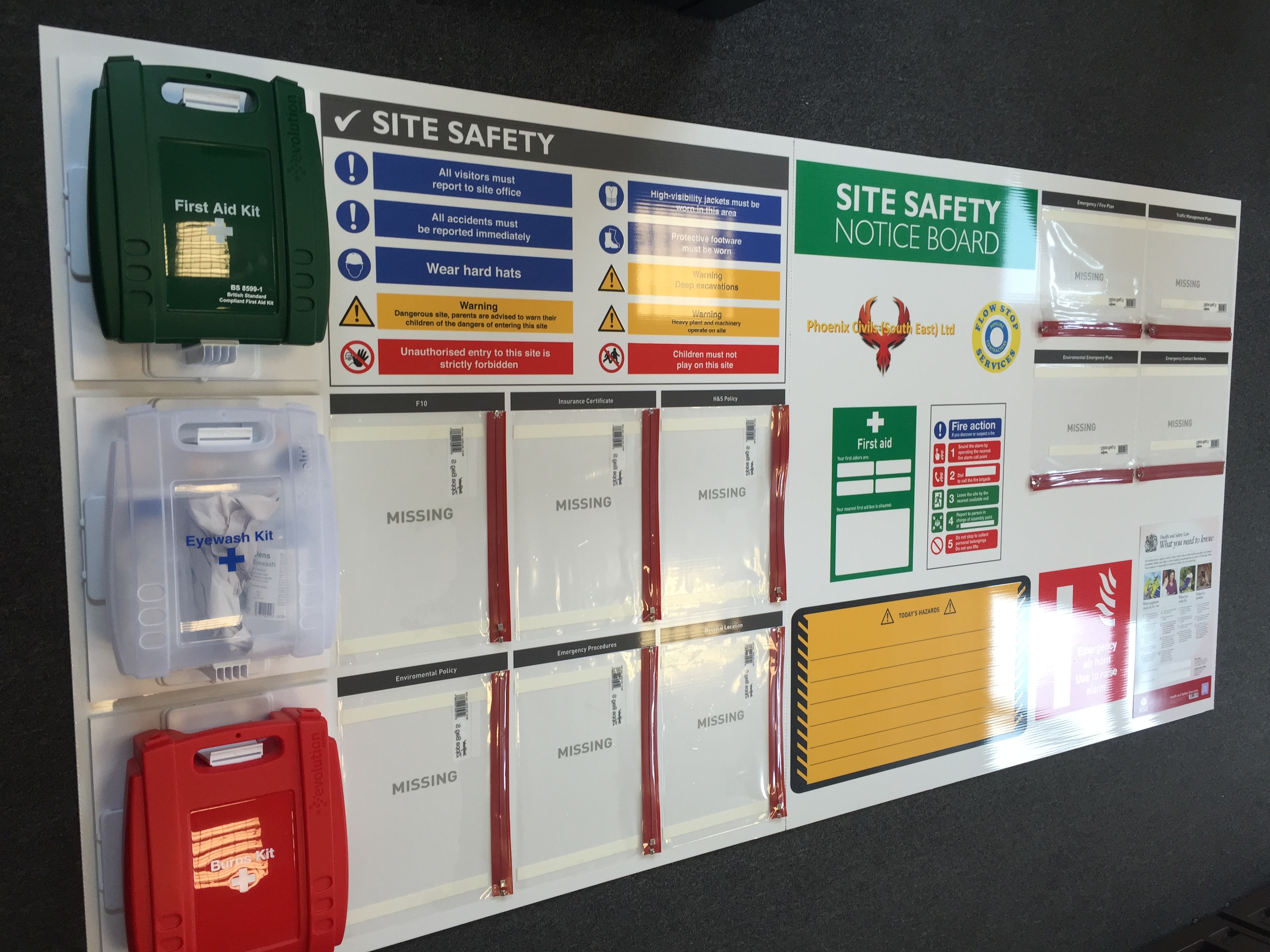 QHSE Site Safety Boards
