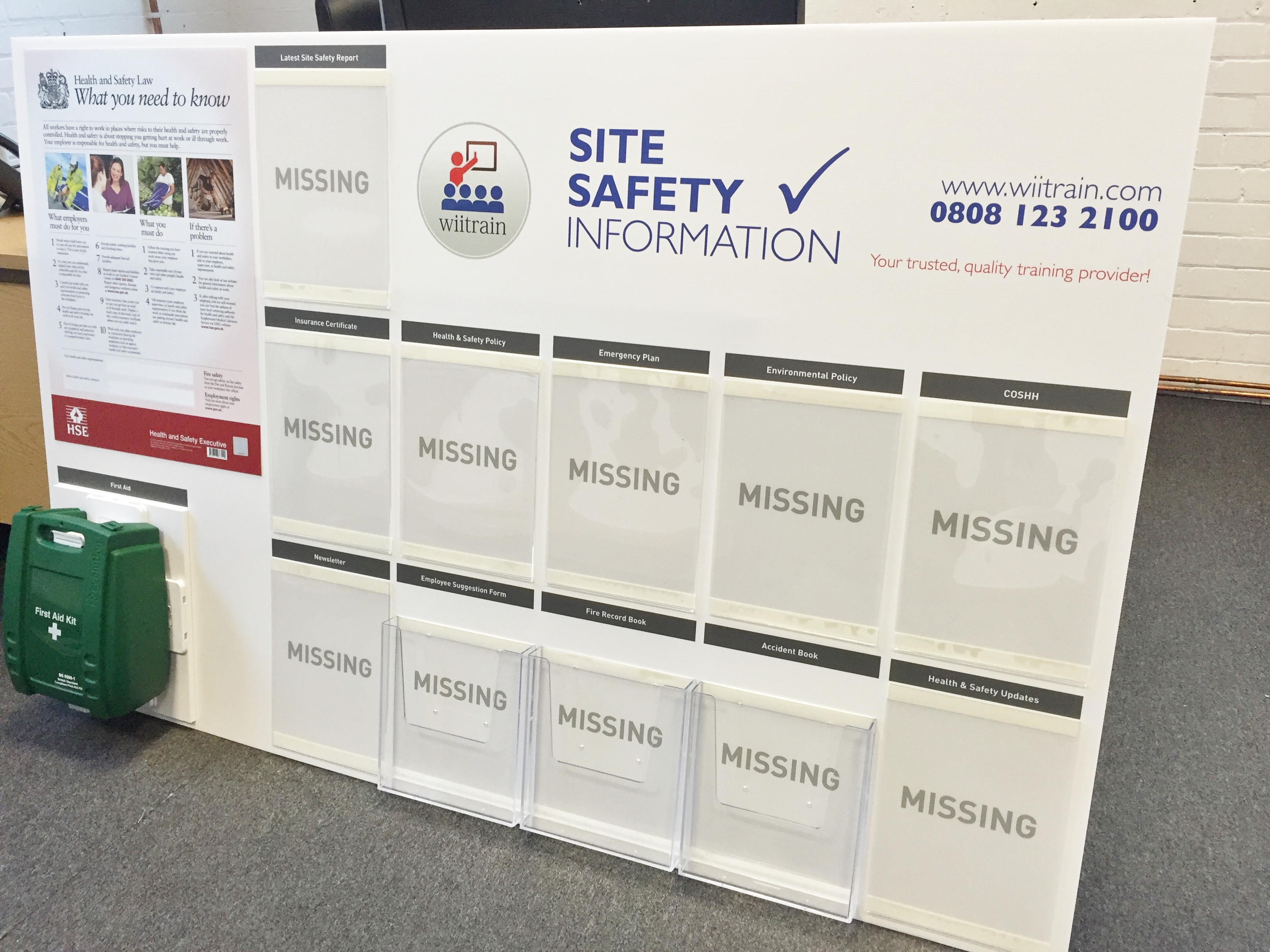 QHSE Site Safety Boards