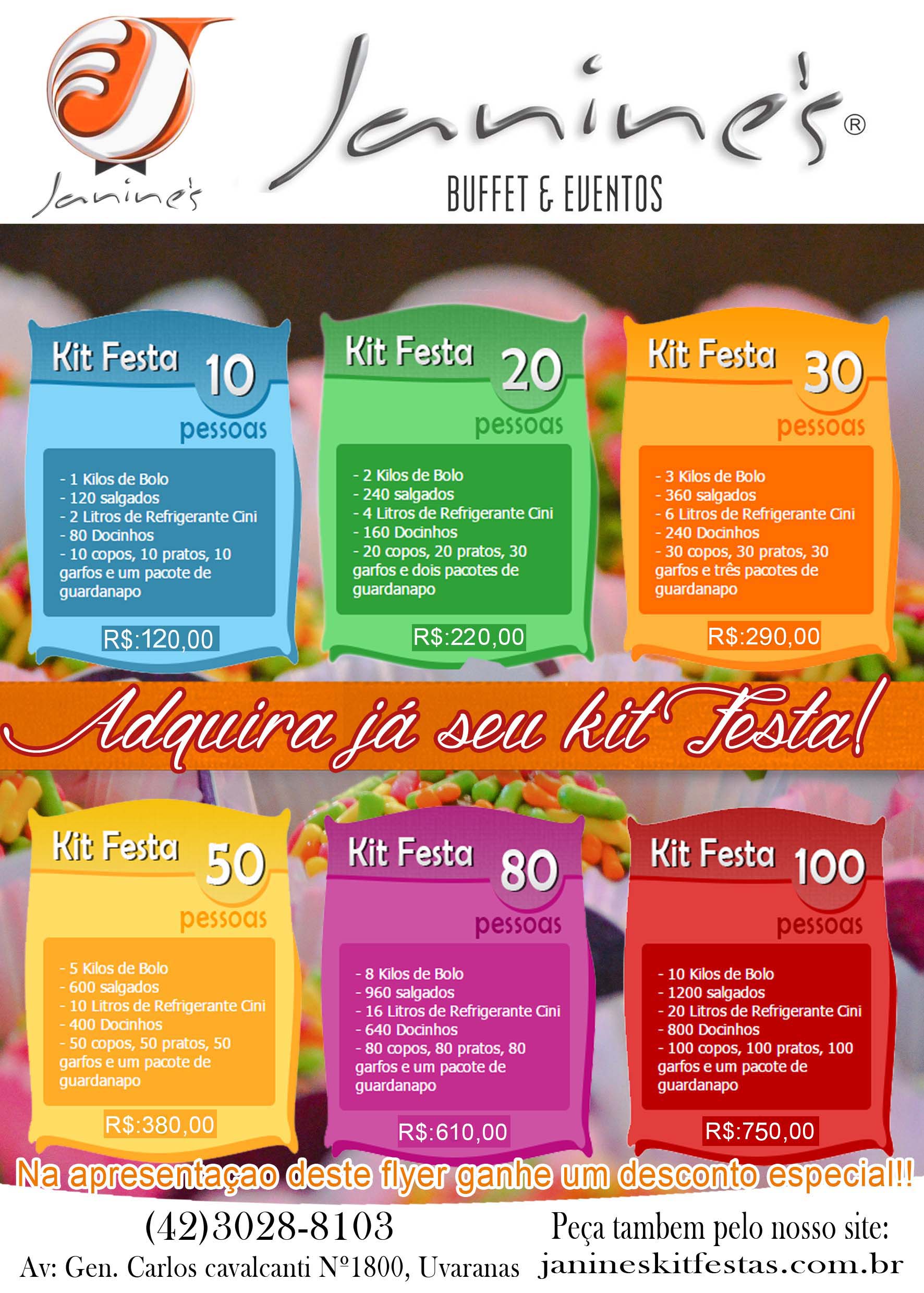 PEÇA JÁ SEU KIT FESTA!!