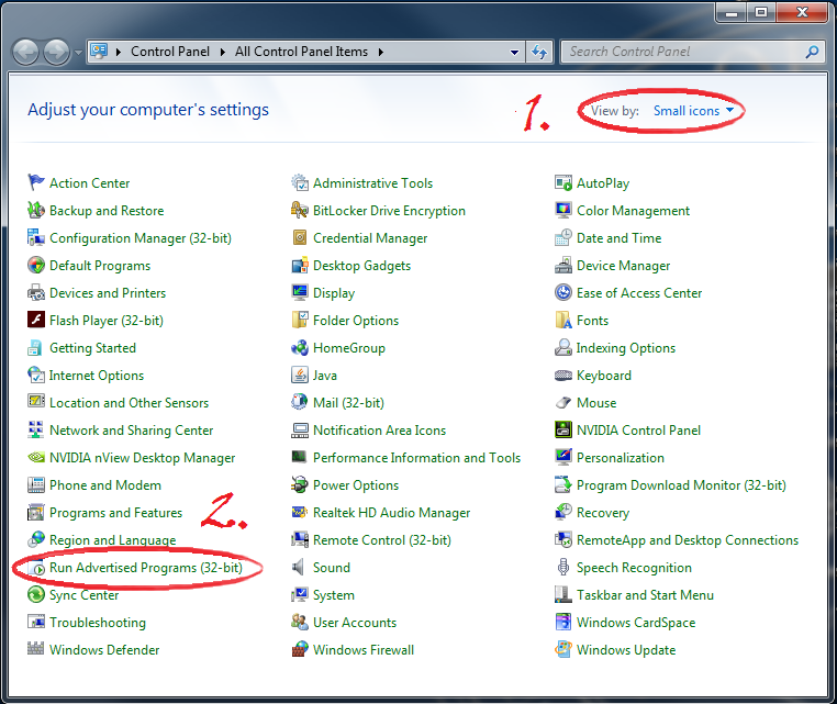 Run Advertised Programs