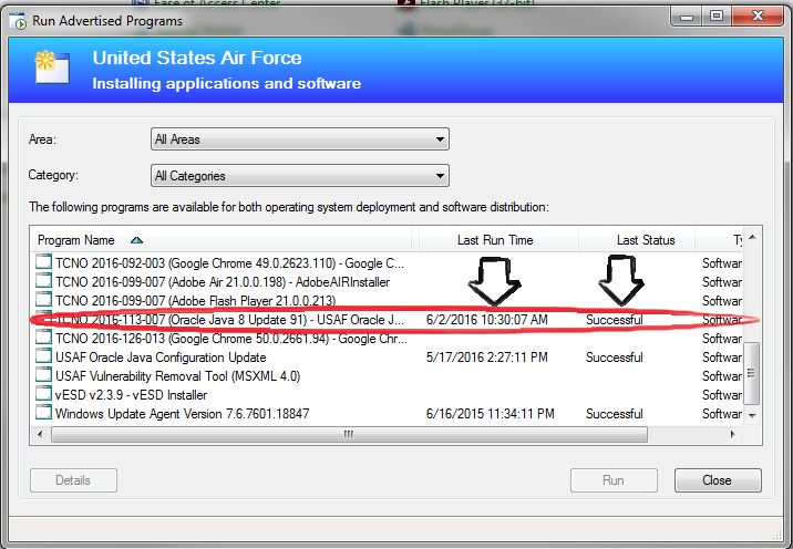 Run Advertised Programs
