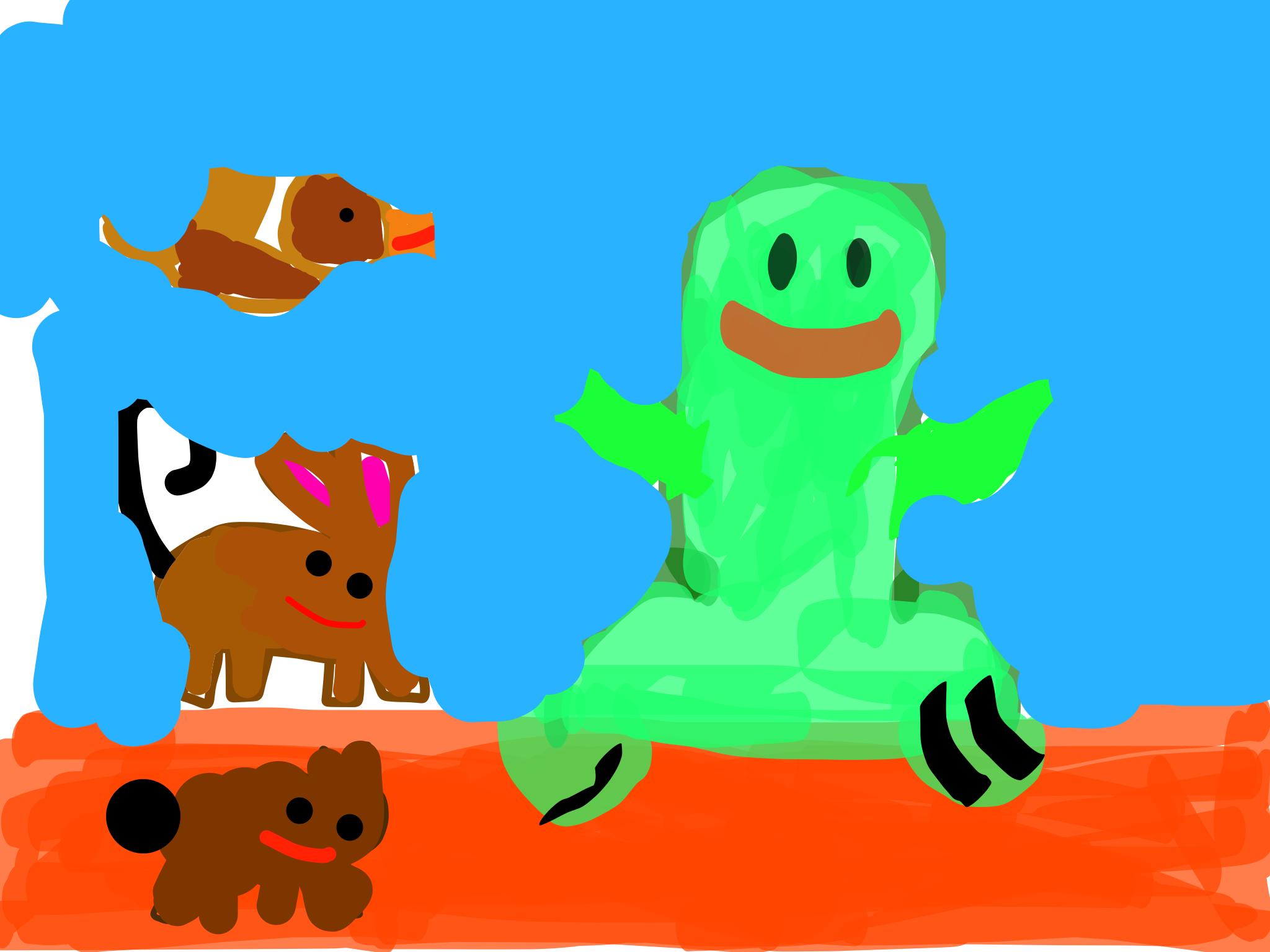 What made Tiddalik laugh