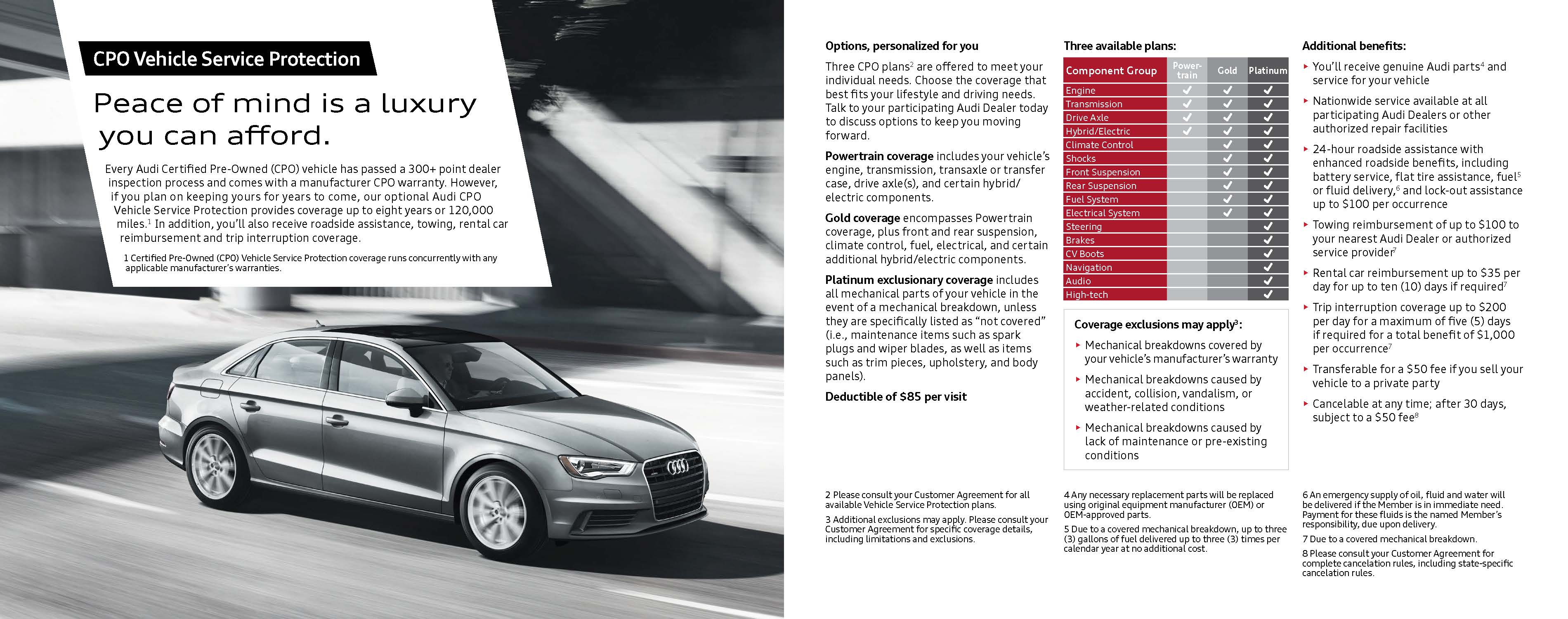 Biener Audi Extended Warranty Coverage