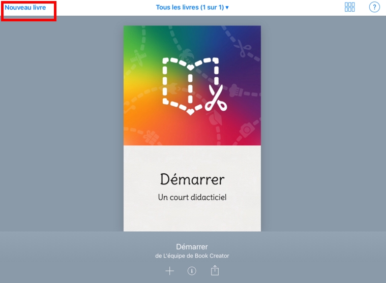 Utiliser Book Creator sur iPad