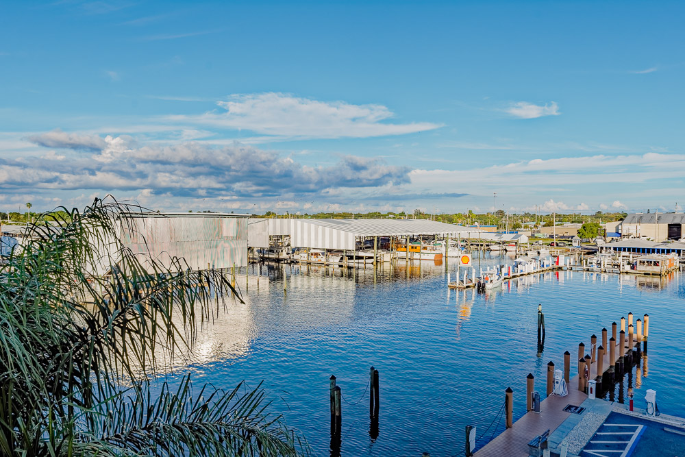 Afternoon Clouds Moved Fast Over Maximo Marina, St. Petersburg, Florida ...