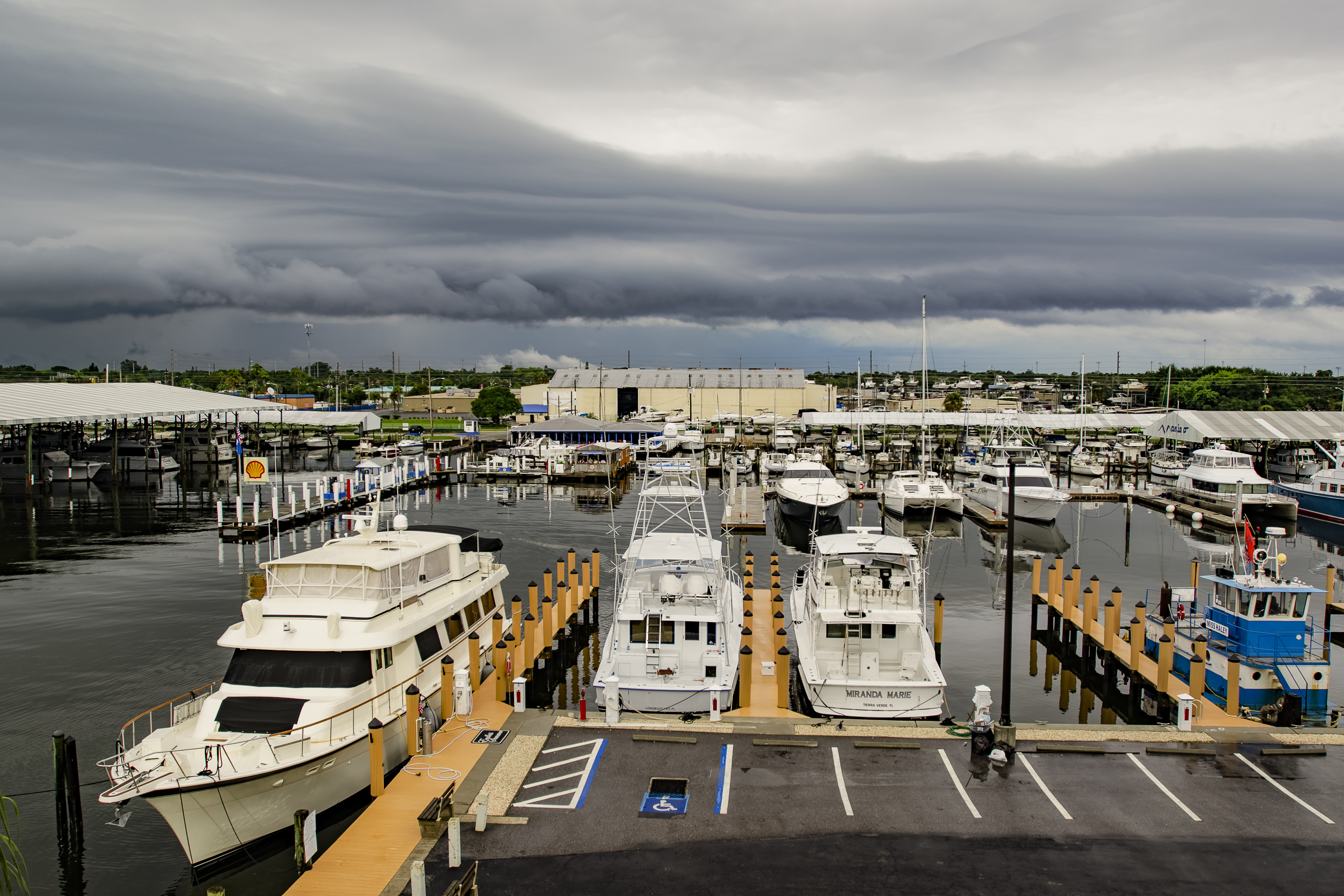 Yacht Racing the Storm to Maximo Marina, St. Petersburg, Florida