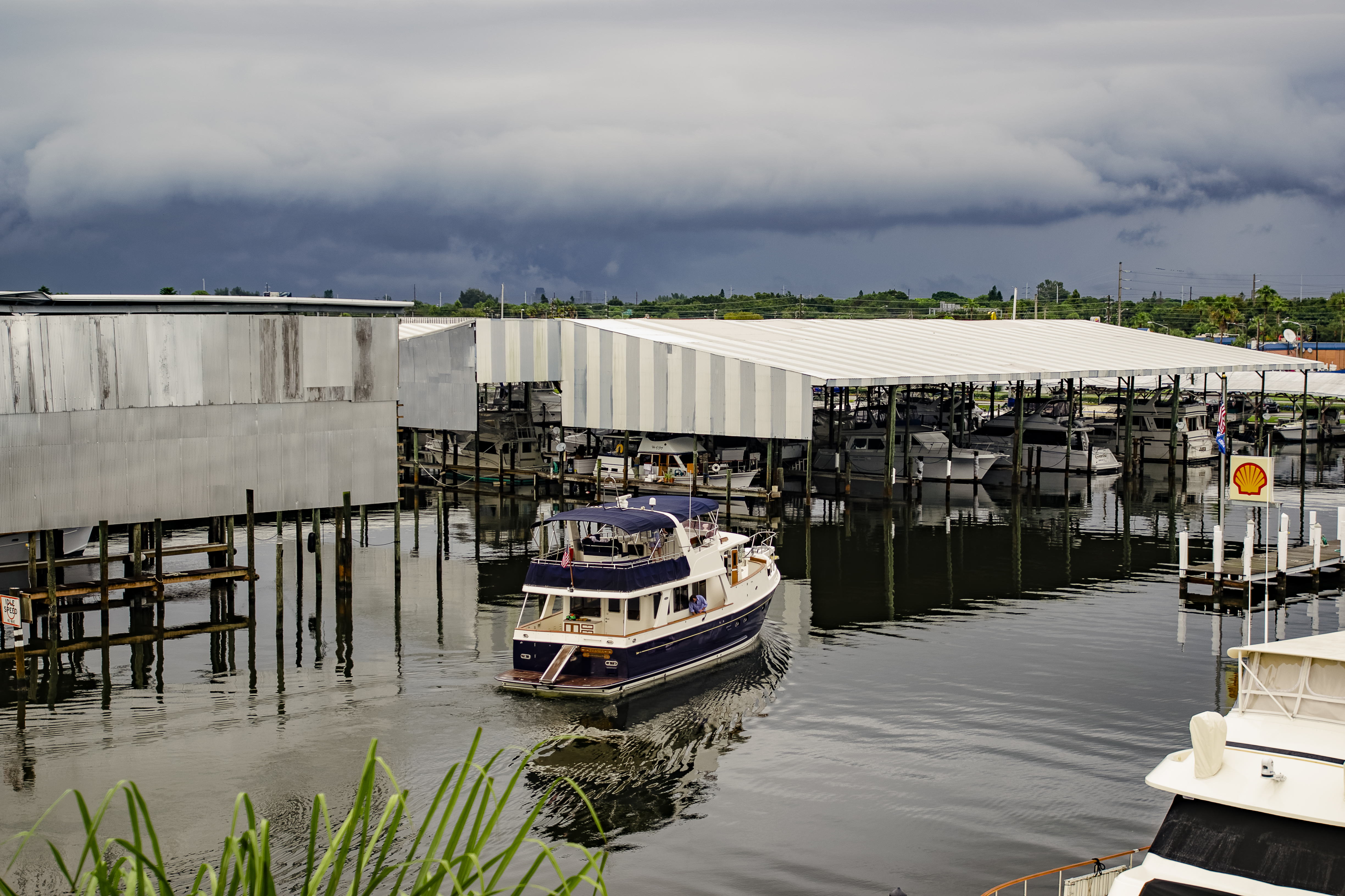 Yacht Racing the Storm to Maximo Marina, St. Petersburg, Florida