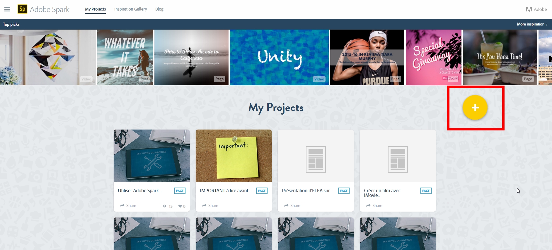 Utiliser Adobe Spark Page sur PC et iPad