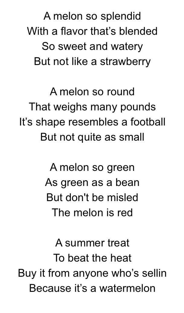 Ode to a Watermelon