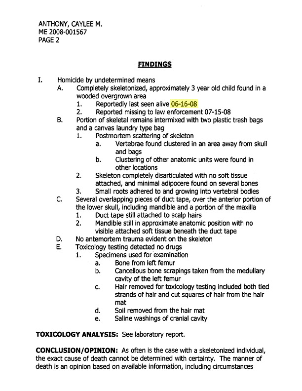 The State of Florida v. Casey Marie Anthony
