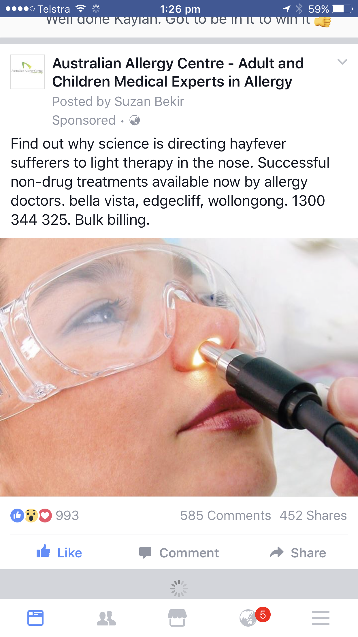 Rhinolight treatment course