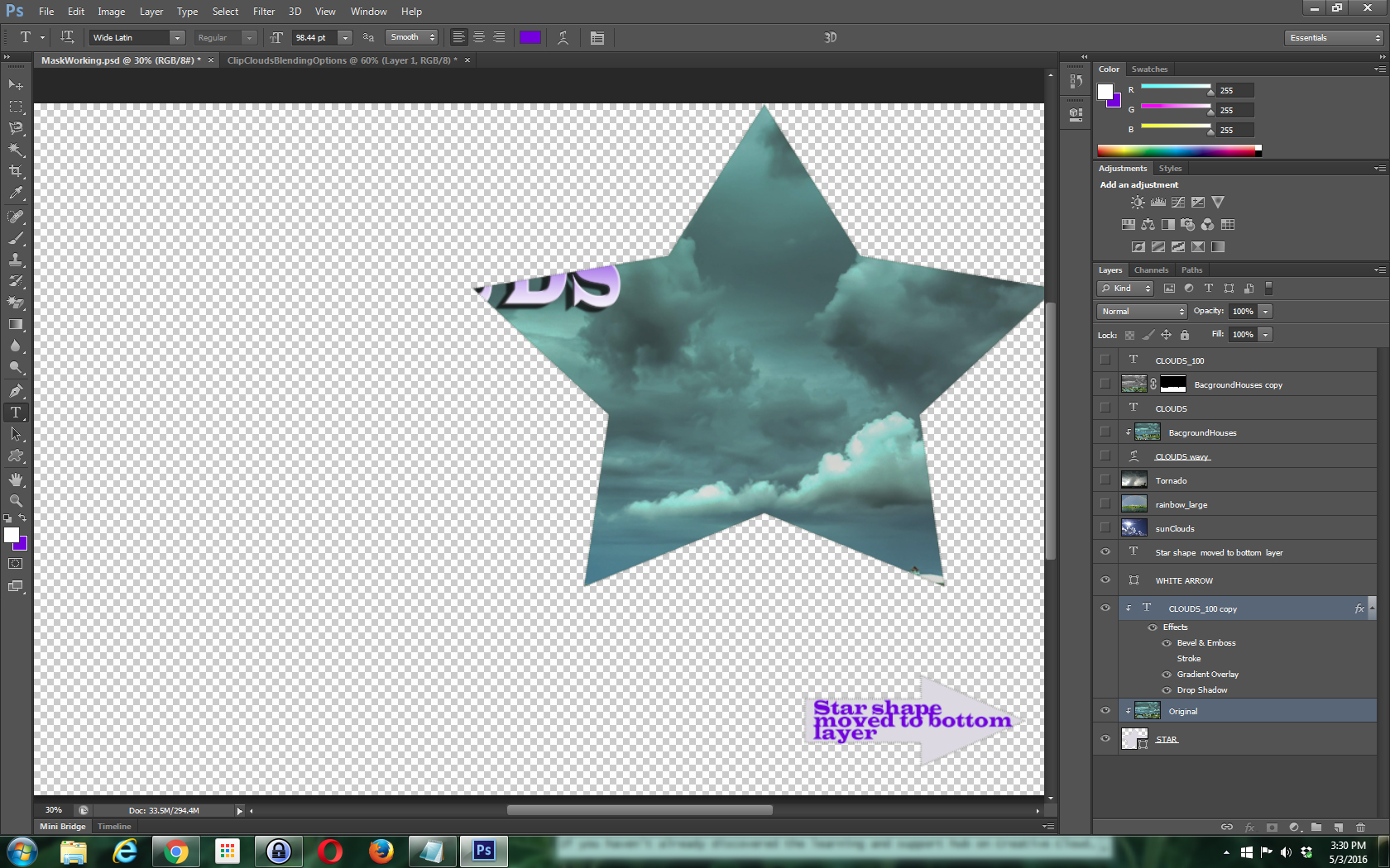 Tell a story with Clipping Masks