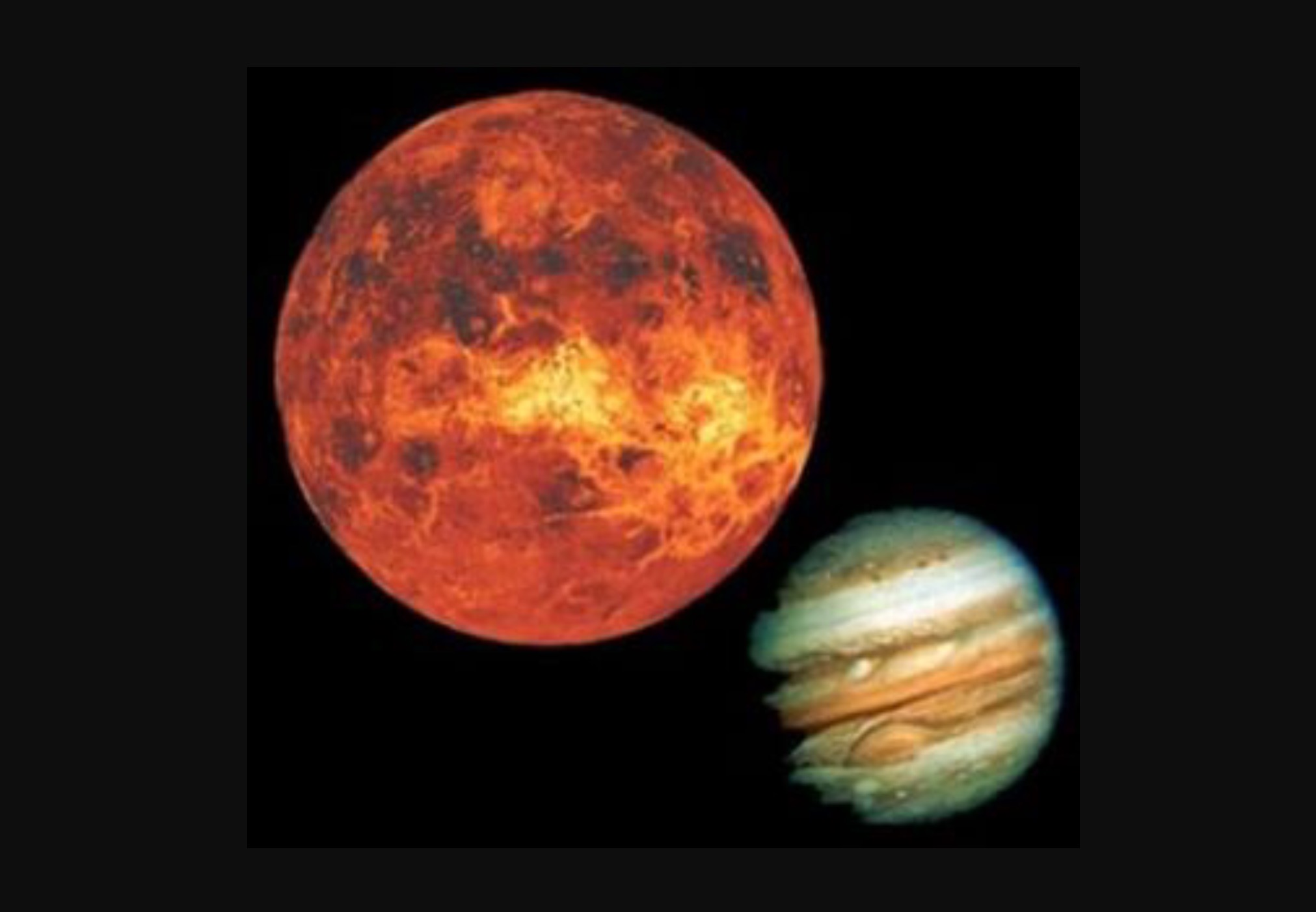 Venus and Jupiter