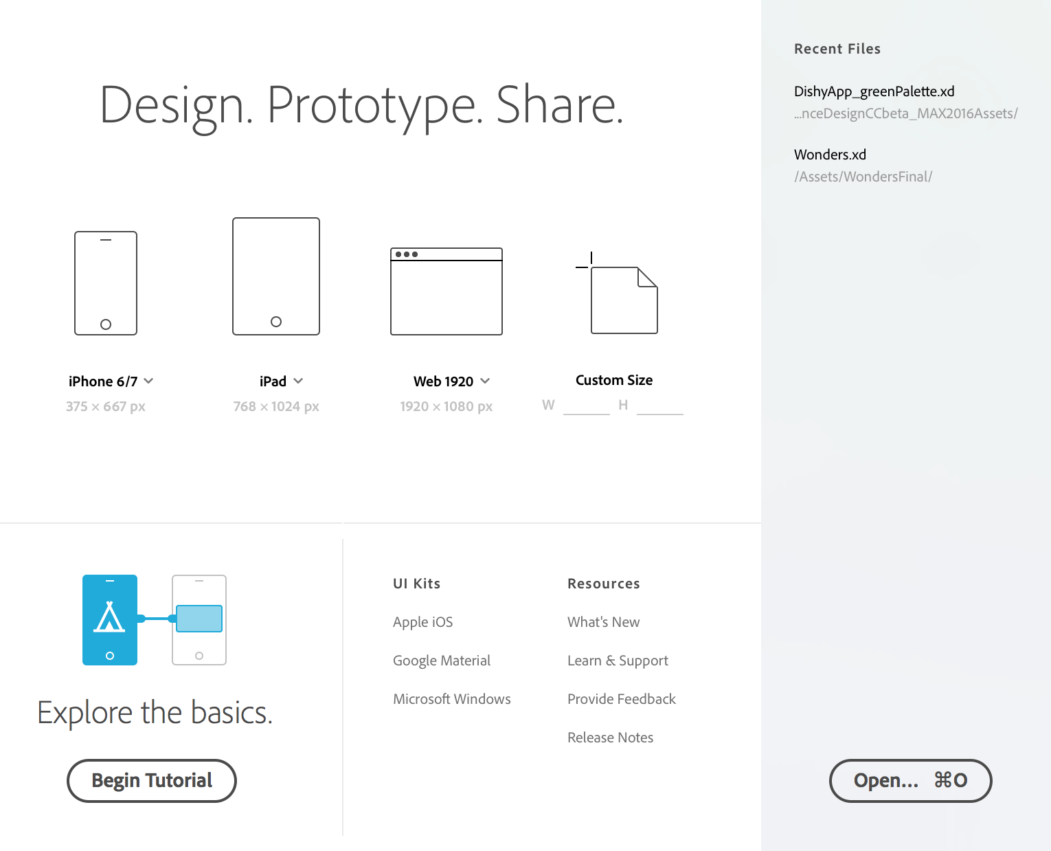 Adobe Experience Design CC (Beta)