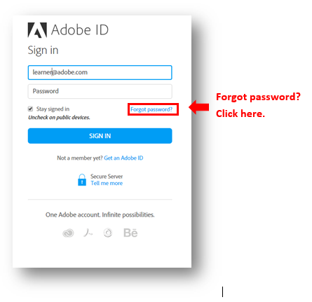 Instructions to Access the Adobe Solution Partner Training Center